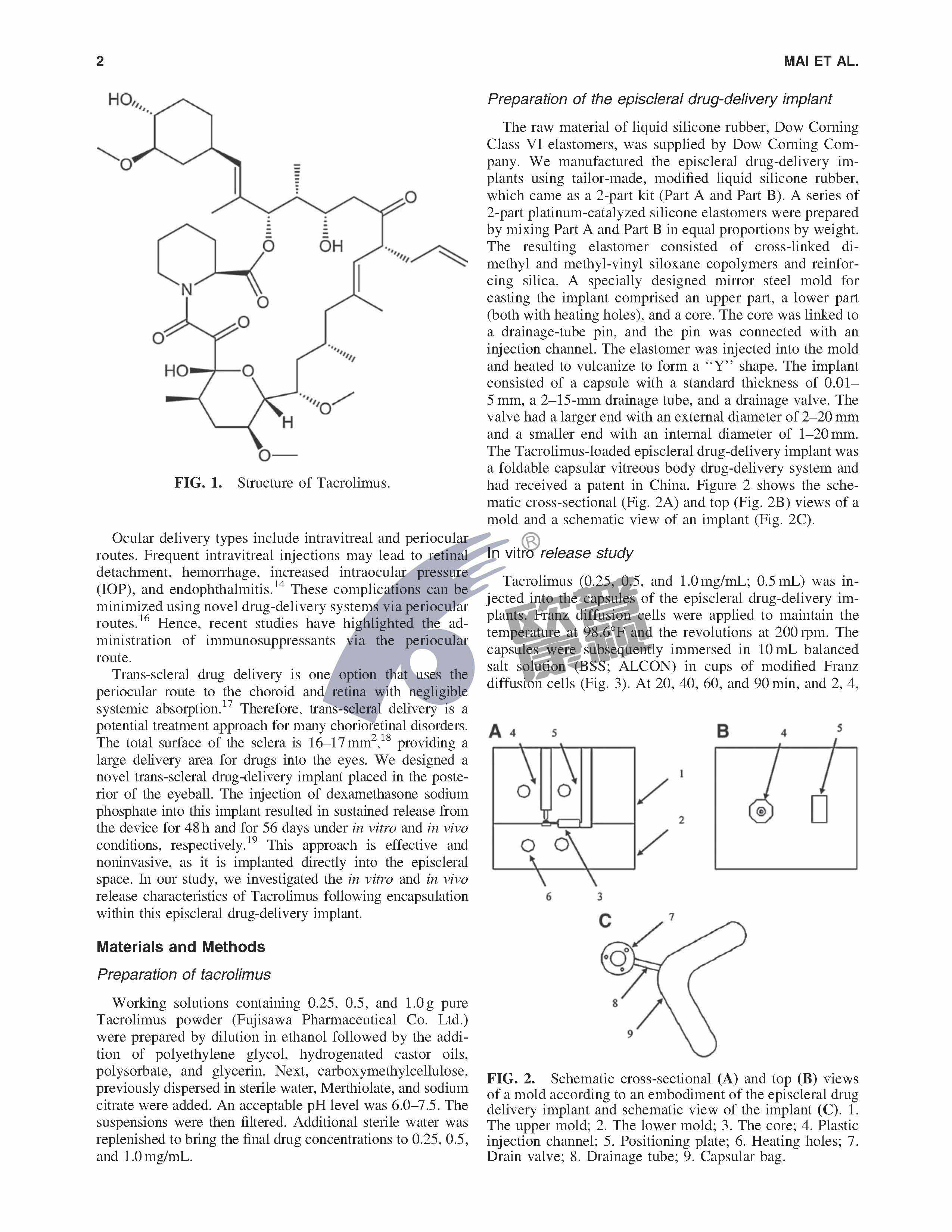 2014 Mai S J Ocul Pharmacol Ther - 论文中心 - 欧普康视科技股份有限公司